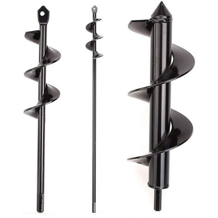 3Pcs Spiral Drill, Garden Auger Bit, Gardening Auger, Auger for ...