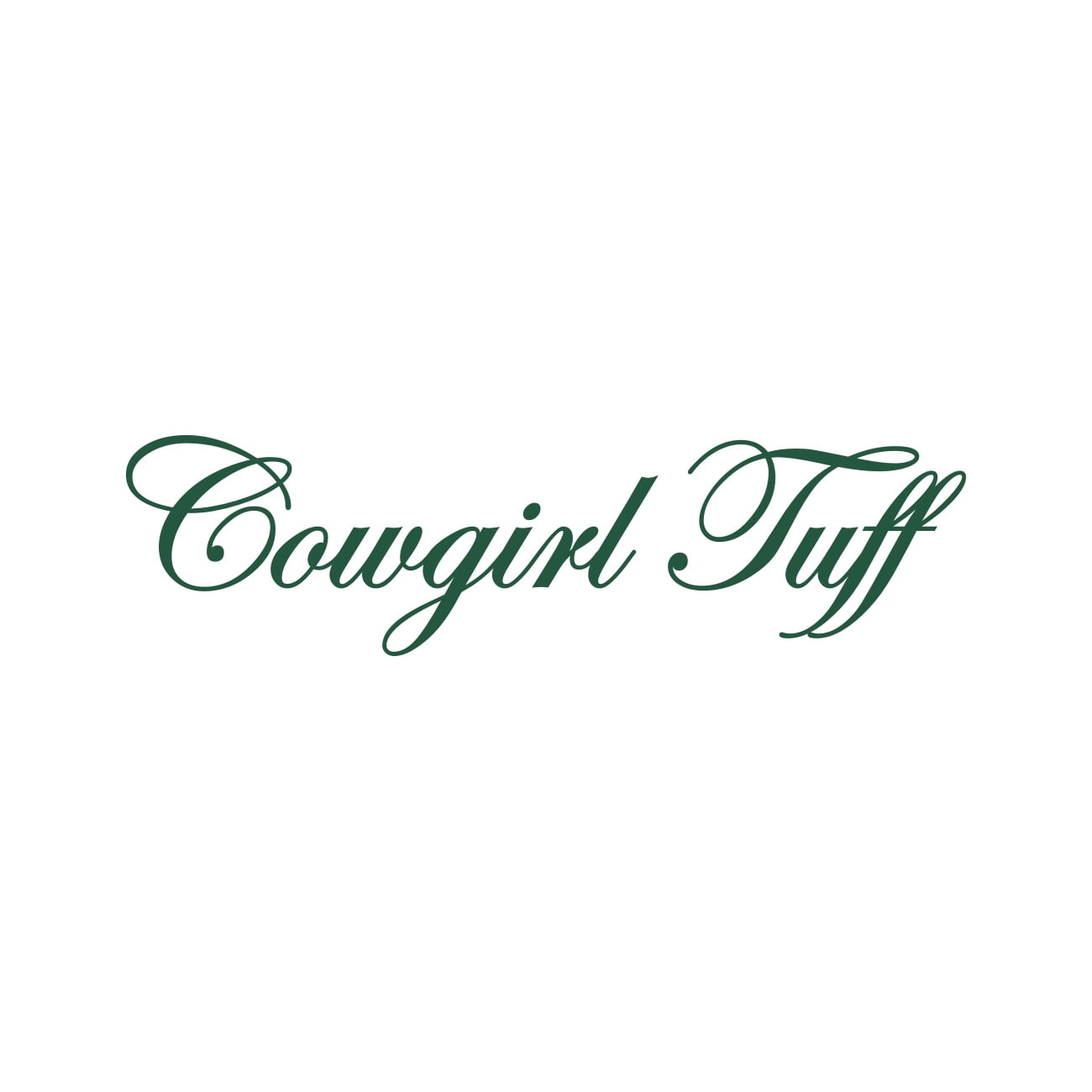 Cowgirl Tuff Sticker Decal Die Cut - Self Adhesive Vinyl - Weatherproof ...