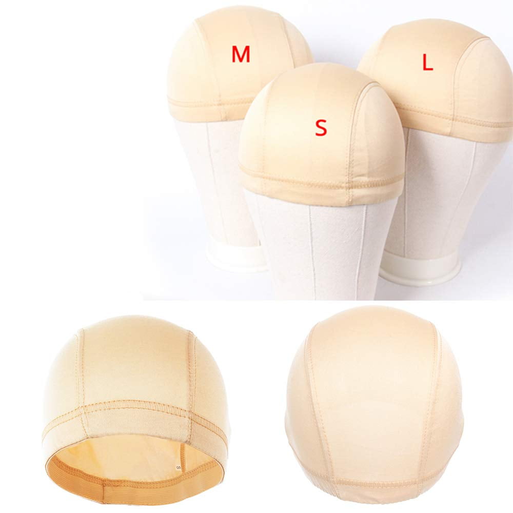 Dome Caps For Wigs 6 Pcs Stretchable Beige Dome Wig Cap Spandex Dome ...
