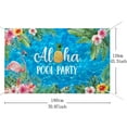 MEHOFOND Aloha Pool Party Backdrop Hawaiian Birthday Banner - Walmart.com