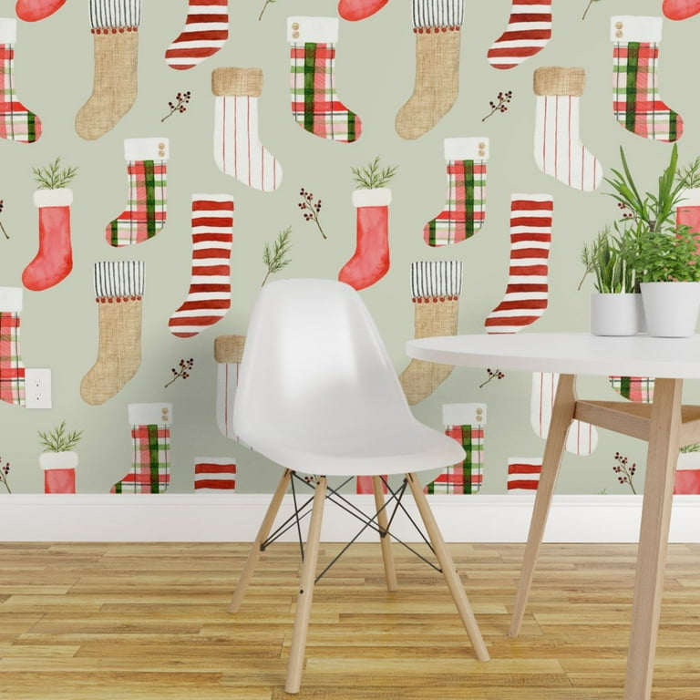 Christmas Stripes Wallpaper