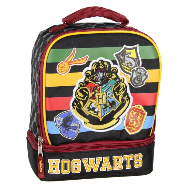 Harry Potter Lunch Box Kit Dual Compartment Insulated Hogwarts Crest ...
