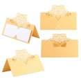 iMucci 10-Pack Gold Laser-Cut Hollow Place Cards – Elegant Wedding ...
