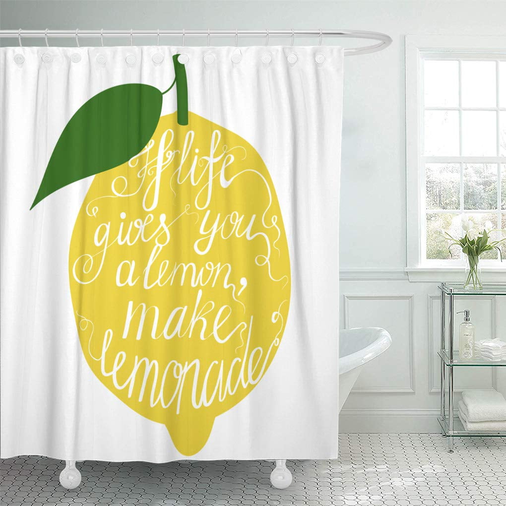 CYNLON Motivation About Life Gives You Lemon Make Lemonade Bathroom ...