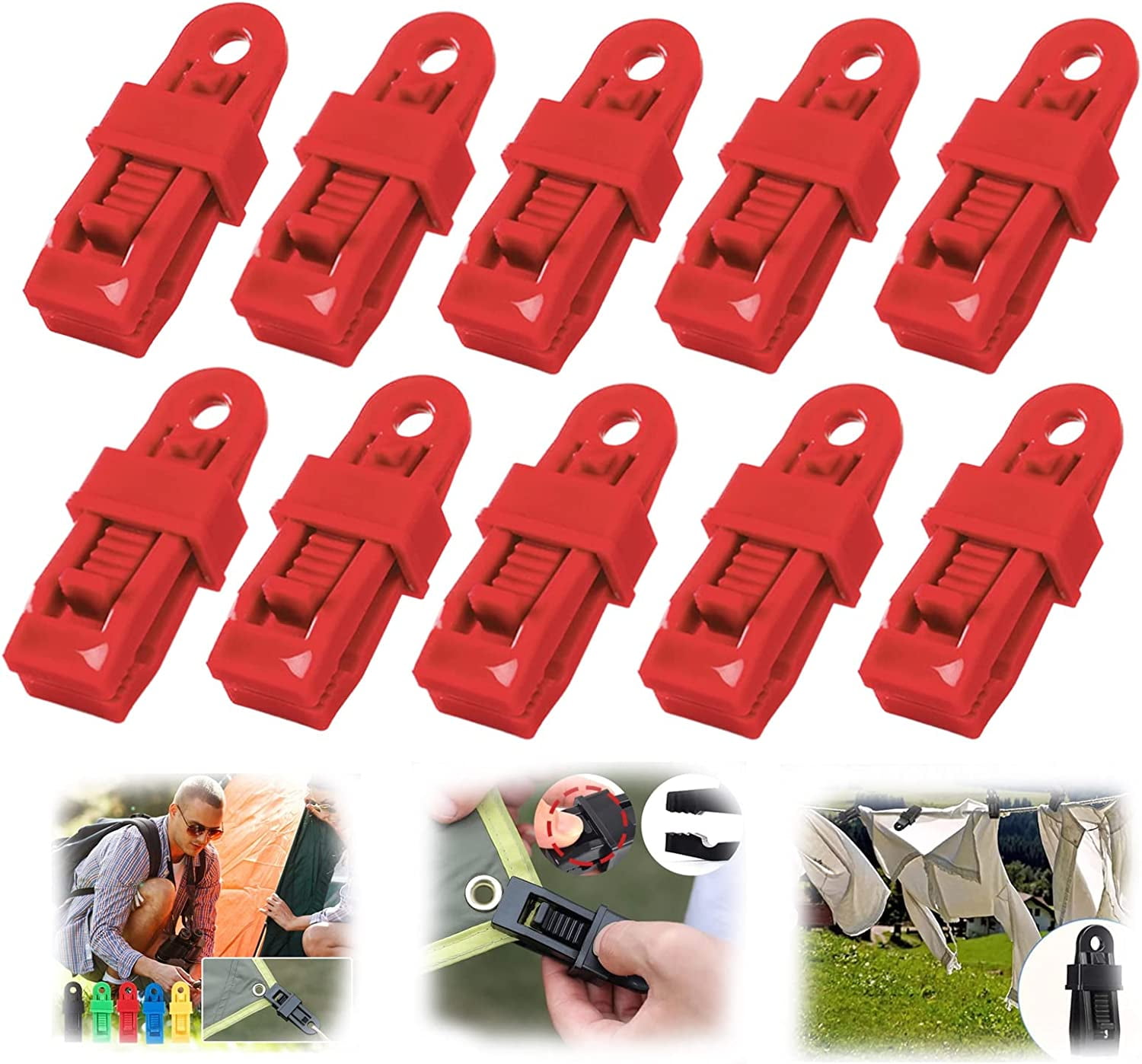 New Shade Cloth Plastic Clips, Reusable Tarp Clamps Awning Tarp Clamps ...