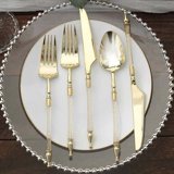Efavormart 24 Pack | Gold / Clear Glittered European Plastic Utensil ...
