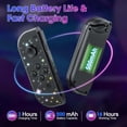 Game Controller for Nintendo Switch with RGB Lighted, Wireless Switch ...