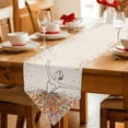Ballerina Table Runner Linen Burlap Table Runner 72 Inches Long ...