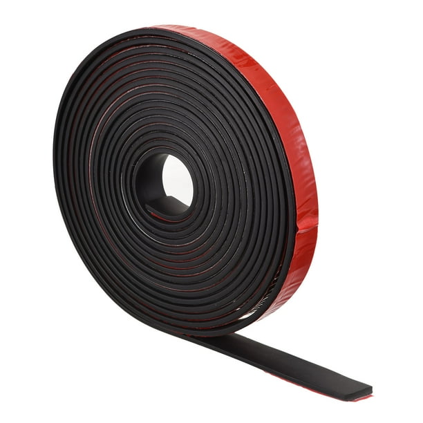 Neoprene Sheets Rolls, Adhesive Back Solid Rubber Strips 4mm(T)x20mm(W ...
