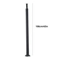 Xianers Railing Kit Carbon Steel Handrail Post 4pcs Railing Post Fixed Top Mount Black Stair