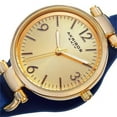 Women's Swiss Quartz Decorated Leather Thin Blue Strap Watch - Walmart.com