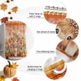 Bathroom Shower Curtain Cartoon Cow Thanksgiving Pumpkin Waterproof ...