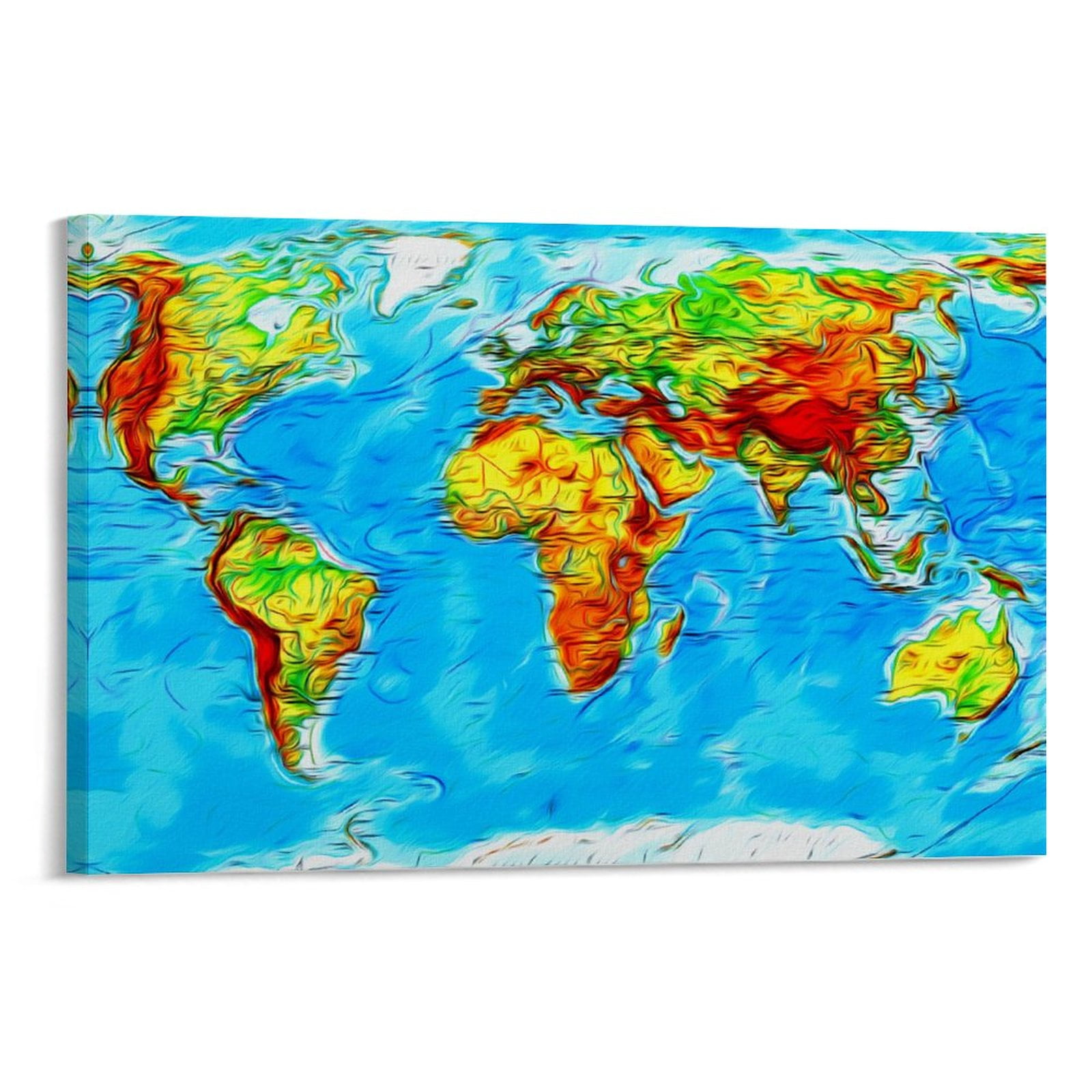 World Topographic Map