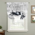 3D Broken Wall Tie Up Curtains for Window, Thermal Insulated Balloon ...