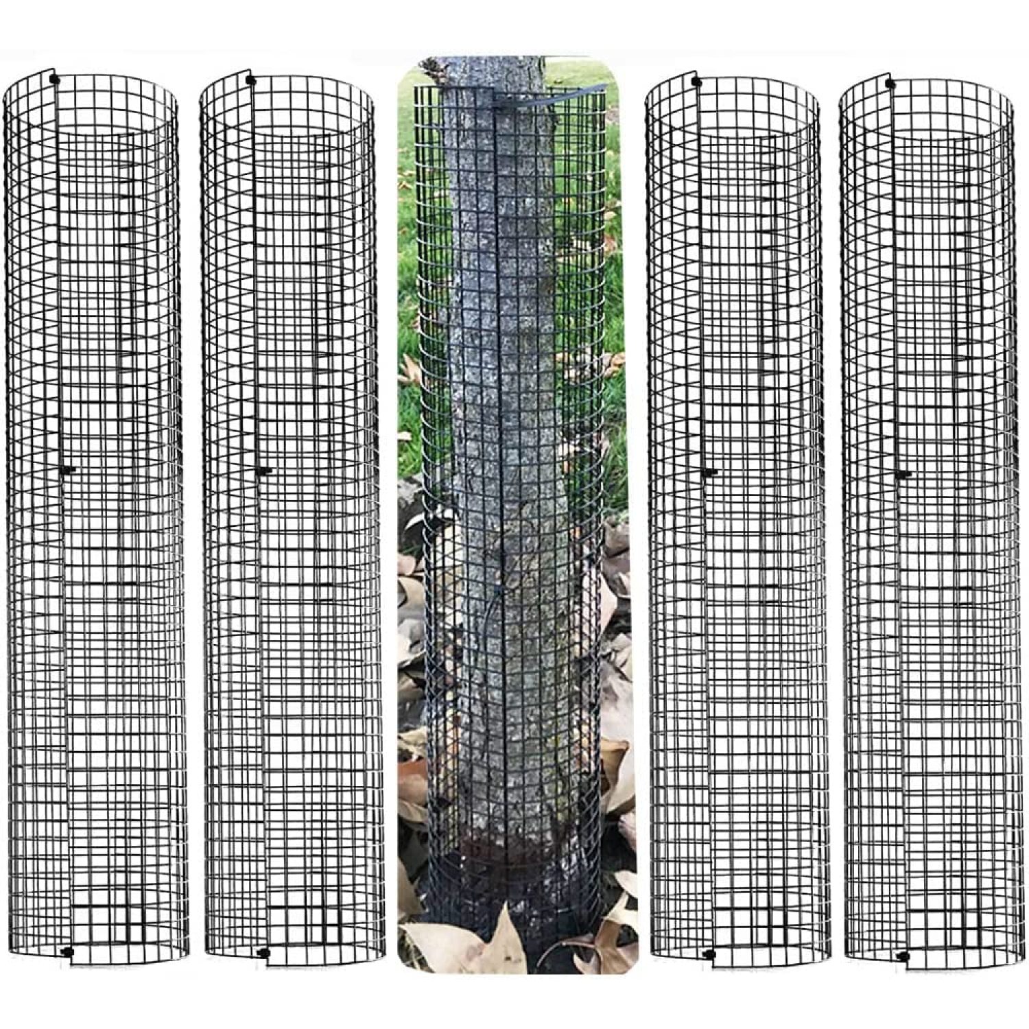 2 Feet Metal Tree Guard Trunk Protector from Rabbits Animals Deer ...