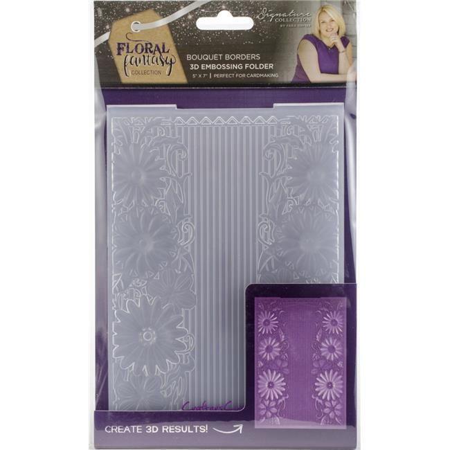 Sara Davies Signature Floral Fantasy 3D Embossing Folder-Bouquet ...