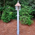 Vita New England Decorative Mounting Post, 5' White Outdoor Lamp Post ...