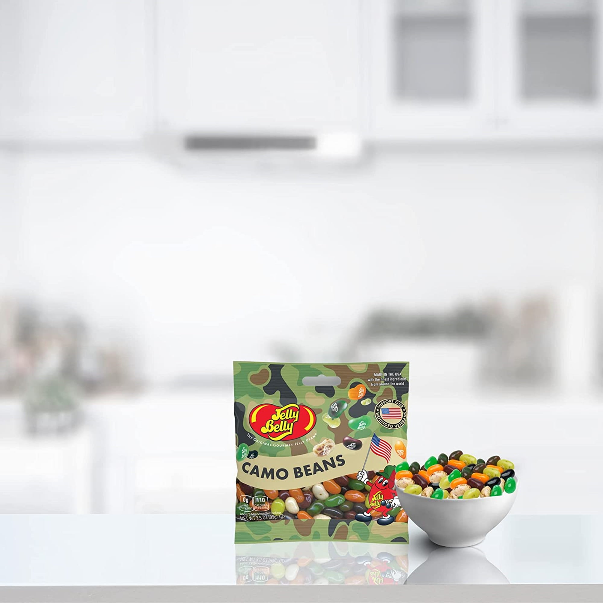 Jelly Belly Green and Pink Camo Jelly Beans, Birthday Party Supplies ...