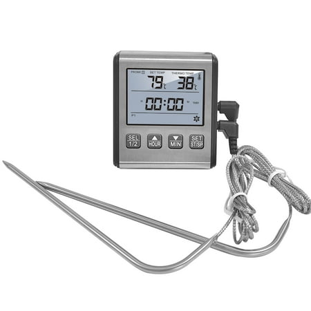 densenon Dual Probe Digital Meat Thermometer with Large Backlit LCD ...