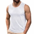 BangWanChi Men's Summer Mesh Wide Shoulder Crew Neck Drying Breathable ...