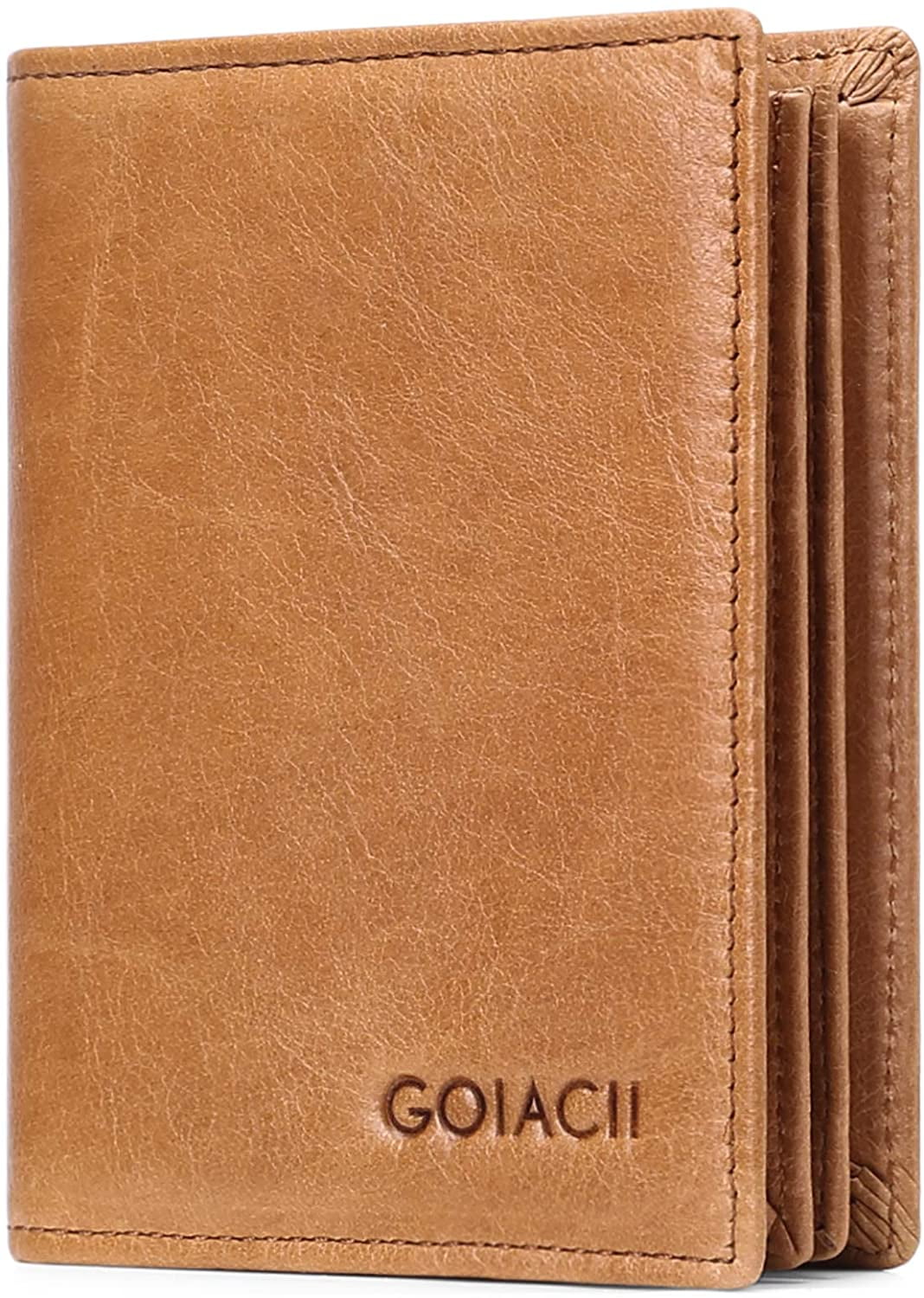 Wallets for Men Large Capacity Genuine Leather RFID Minimalist Bifold ...