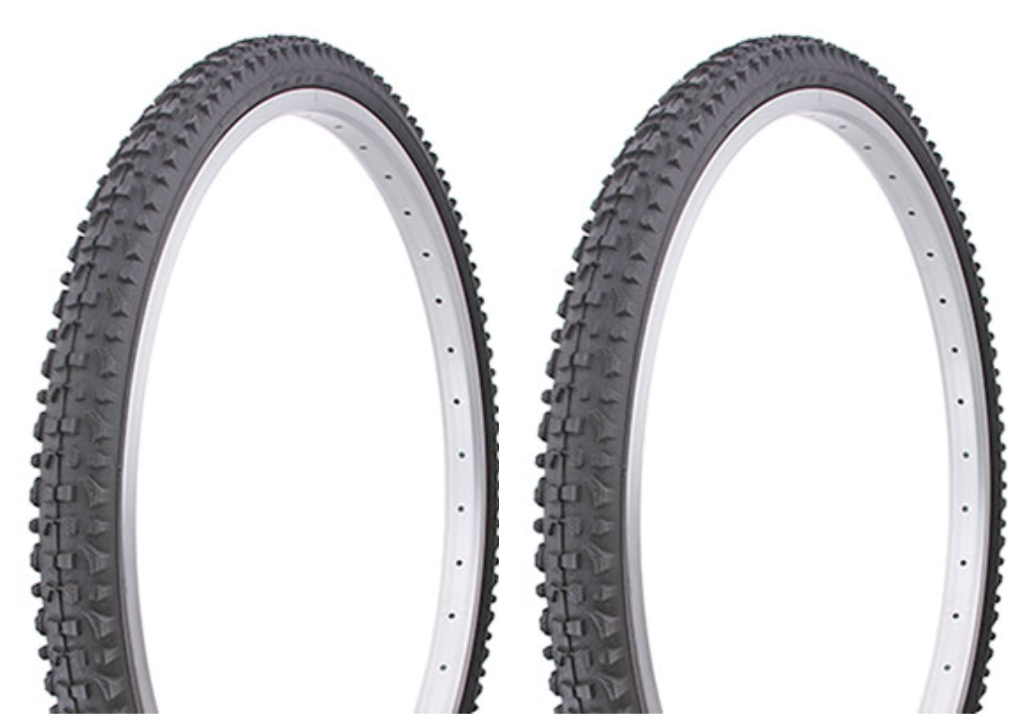 Tire set. 2 Tires. Two Tires Duro 26" x 1.75" Black/Black Side Wall HF ...