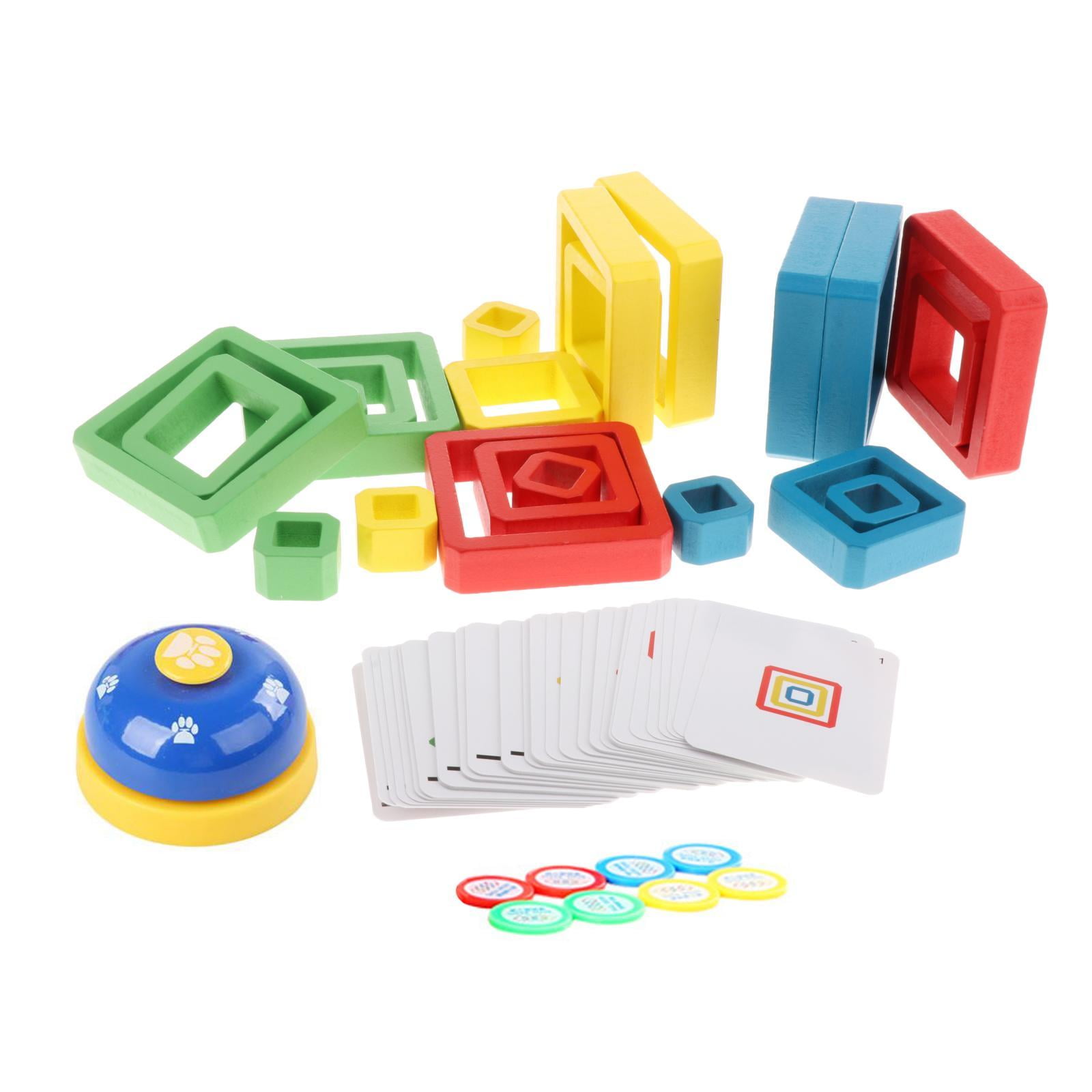Pyramid Stacking Nesting Building Blocks Square Sensory Blocks Brain ...