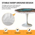 Broken Wall Sea Turtle Round Table Cover, Vintage Nautical Tropical ...