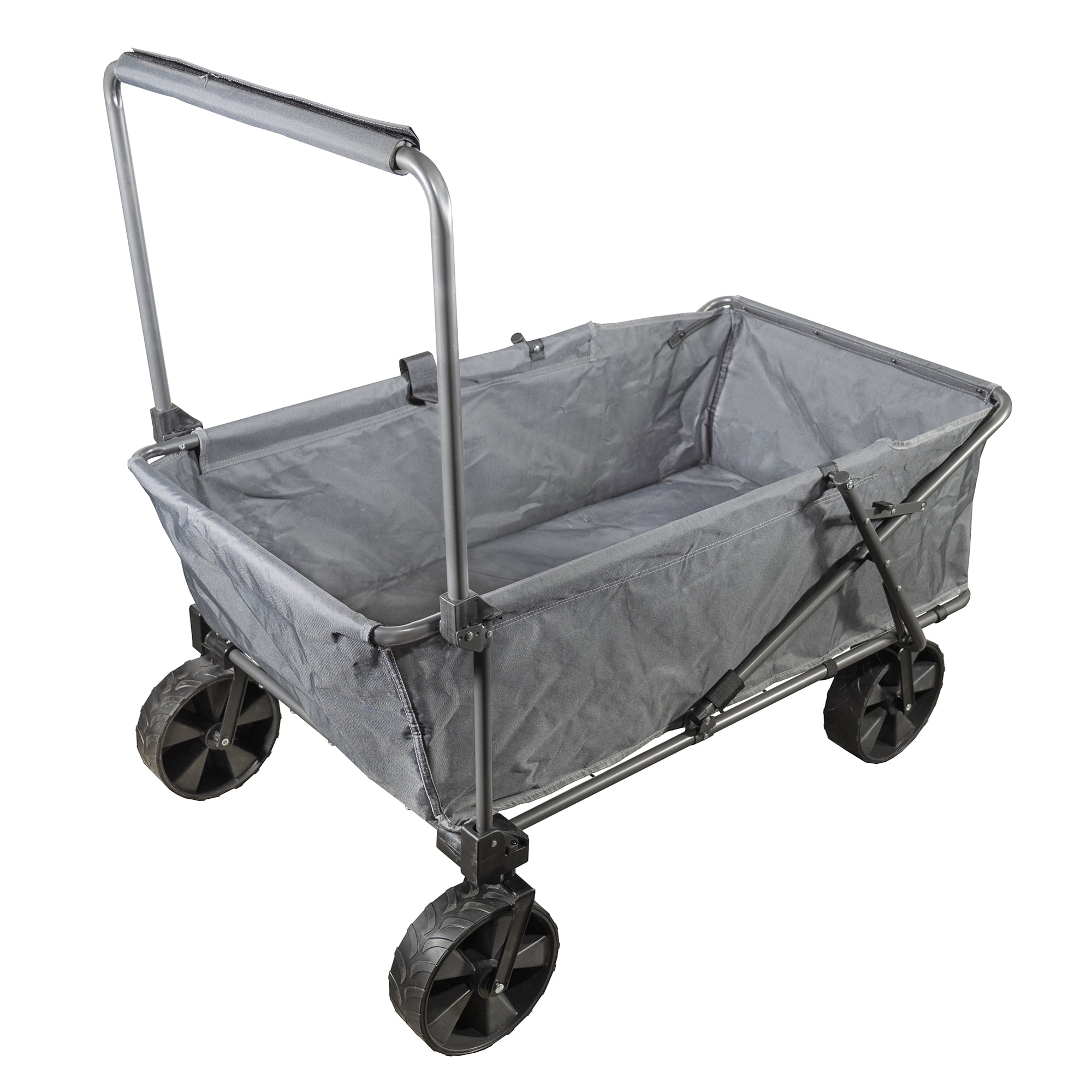 Zenithen Jumbo Folding Portable Wagon with X-Large All Terrain Wheels ...