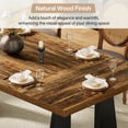 Fnova 70.9" Rectangular Dining Table for 6-8 People, Large Farmhouse ...