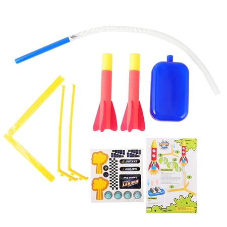 Children Pneumatic Rocket Launcher Toy Soft EVA Pump Toys Creative ...