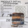 Bahomeck Pot Holder 4Pcs,Wall Made Of Reclaimed Wood With Different ...
