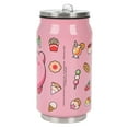 Kirby Food Icons 10 Oz Stainless Steel Pink Travel Soda Can - Walmart.com