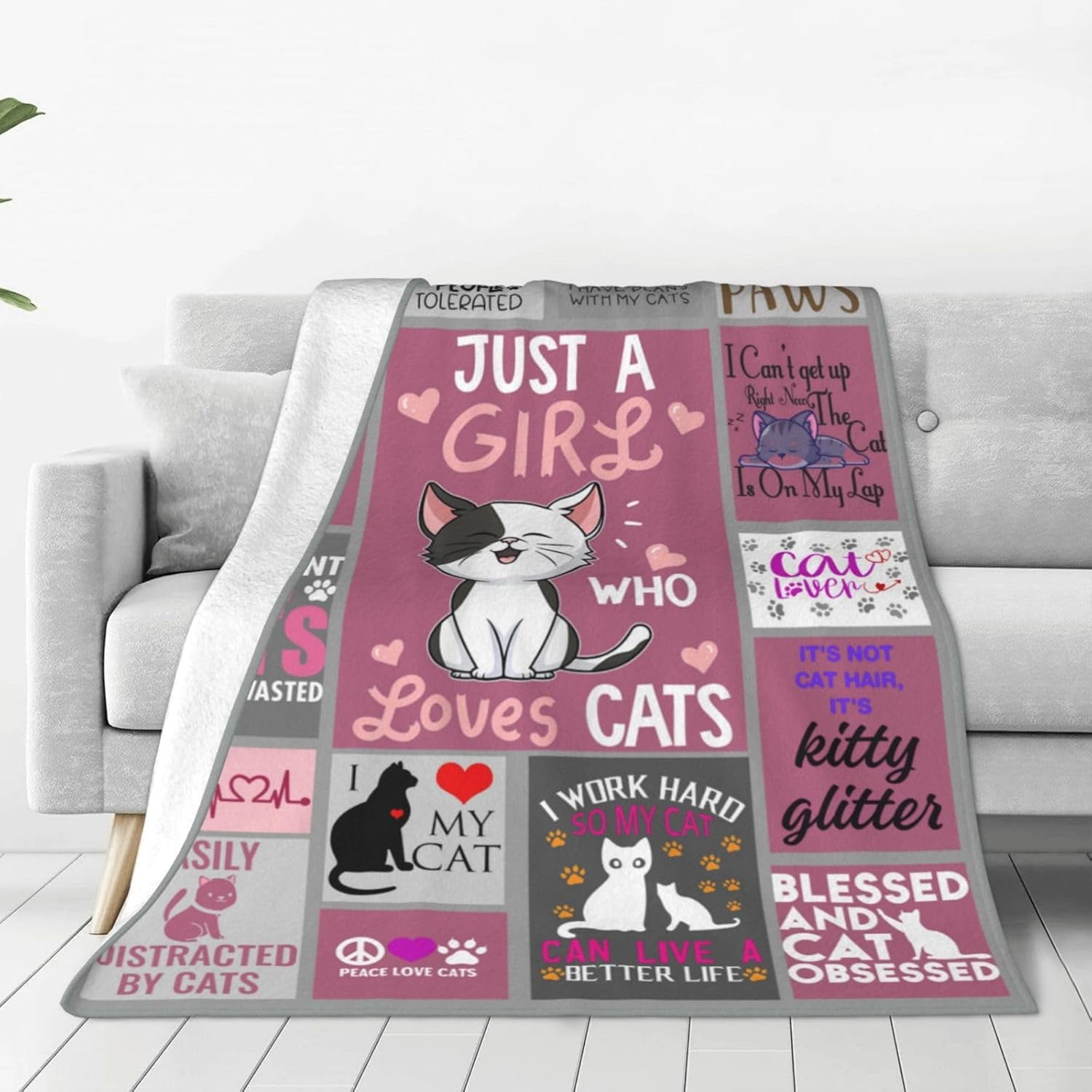 Click here for Scritism Cats Blanket Microfiber Ultra Soft Fuzzy... prices