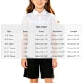 Fengactive Kids Girls School Uniform Shirt Back to School Solid Color ...
