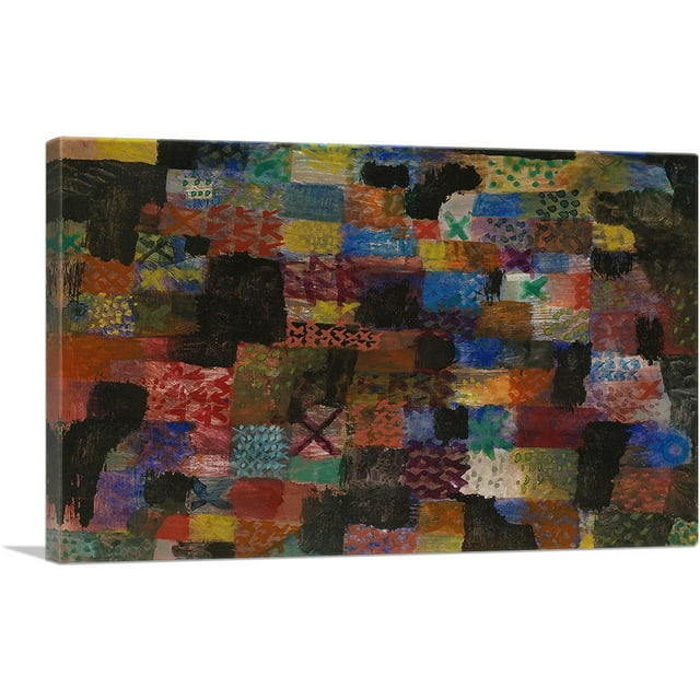ARTCANVAS Deep Pathos 1915 Canvas Art Print by Paul Klee - Size: 60" x ...