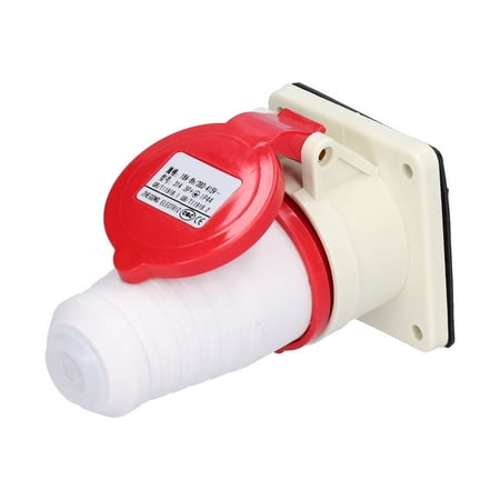 Garosa Waterproof Industrial Plug,16A 3 Phase Socket,4 Pin Power Plug 3 Phase Waterproof Mount ...