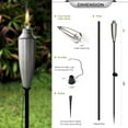 Deco Window Set of 4 Landscape Outdoor/Patio Garden Torch - Satin ...