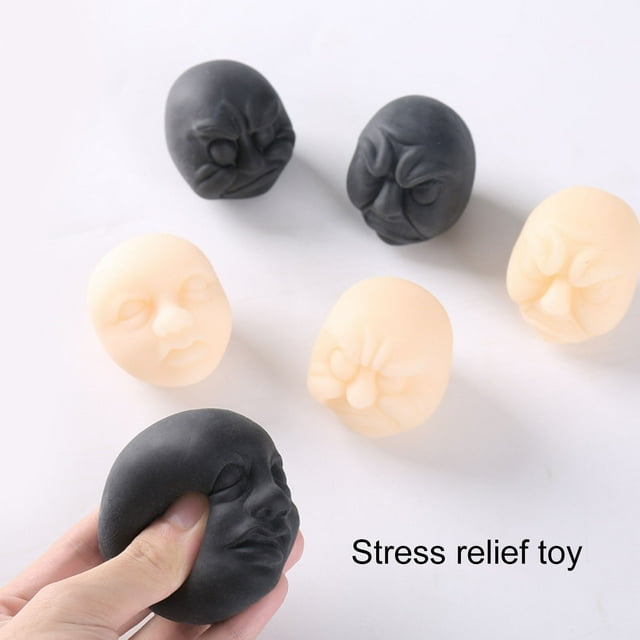 Hesroicy Human Face Squeeze Toy Flexible Tensile Rebound Cute Emotion ...