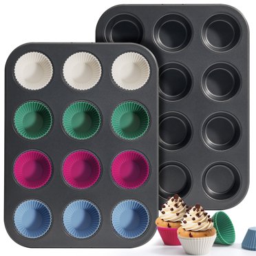 Mainstays 6-Piece Carbon Steel Bakeware Set with Pans for Cake, Muffin ...