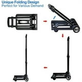 Foldable Hand Truck, 110 lbs Load Capacity, Utility Cart with Wheels ...
