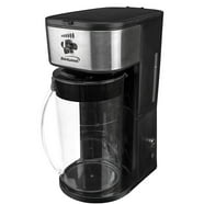 Mr. Coffee Tea Cafe 2-in-1 Iced Tea Maker with Glass Pitcher, 2.5 Qt ...