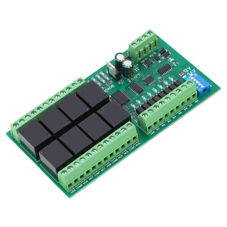 DC 12V 8 Channel Relay Module, RS485 Control Board Switch Controller ...