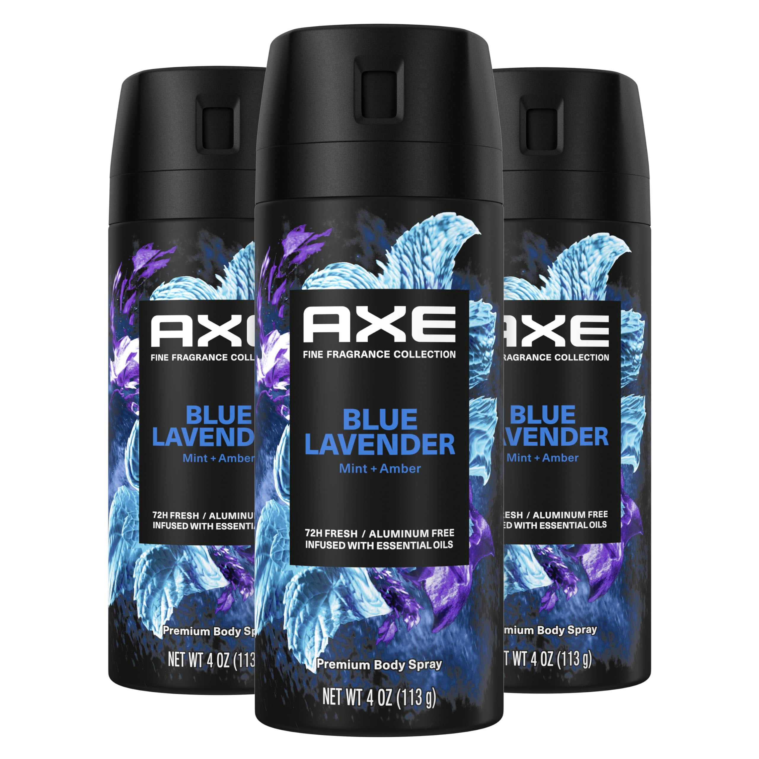 Desodorante corporal en aerosol AXE Fine Fragrance, lavanda azul, 120 ...