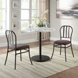 Free Shipping! Mainstays Indoor Dining Bistro Set with Marble Table Top ...
