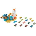 Hot Wheels Sharkport Showdown Giant Trackset with 18 Cars - Walmart.com