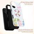 Coastal Seagull Phone Case, Pink Bow Life Ring Striped iPhone Cover ...