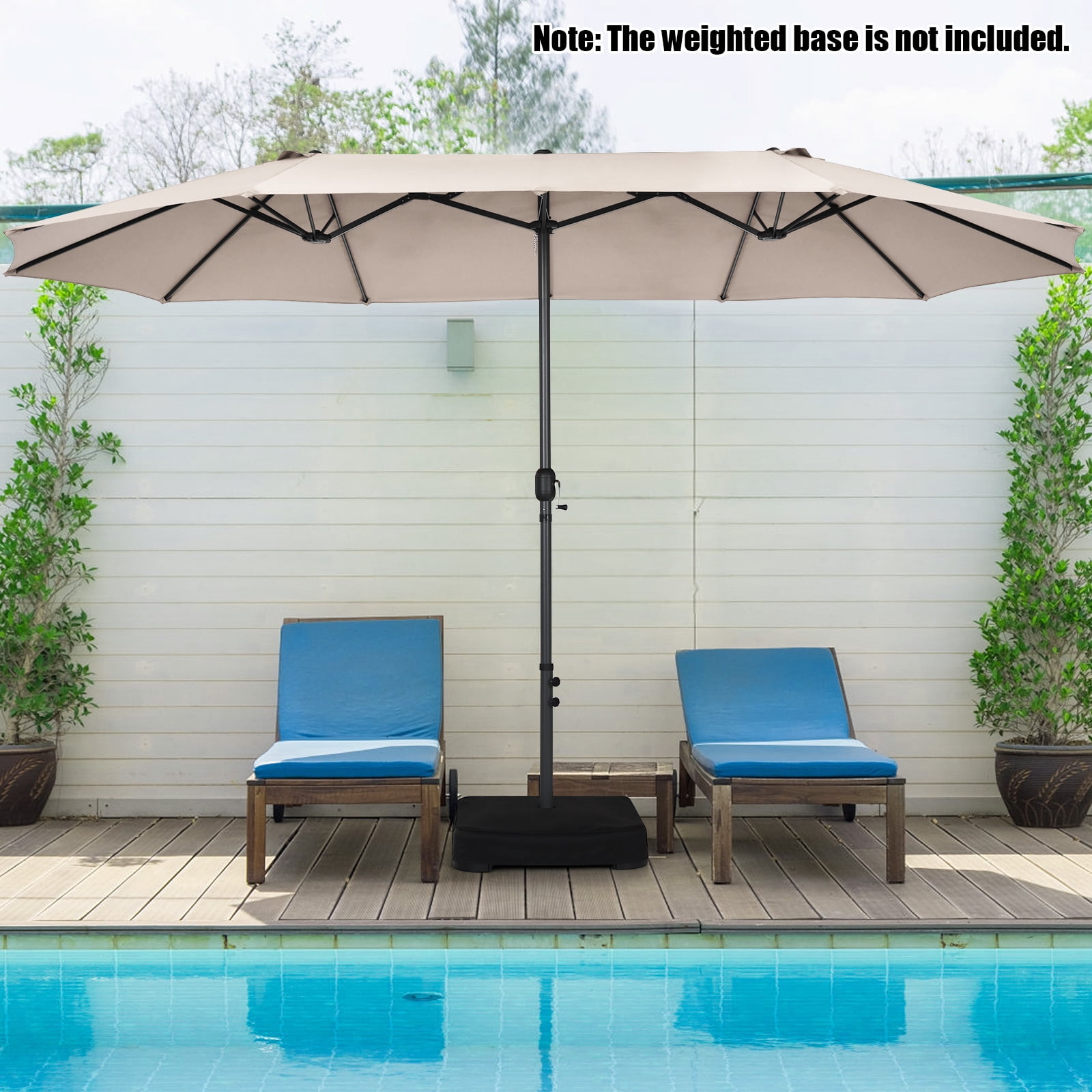 Click here for Patiojoy 15ft Double-Sided Twin Patio Umbrella Ext... prices