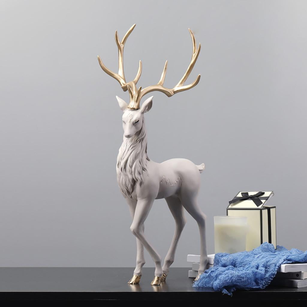Luxury Modern Reindeer Ornaments, Indoor/Outdoor Decor, Deer Figurine ...