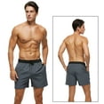 Tyhengta Mens Swim Trunks Quick Dry Beach Shorts With Zipper Pockets